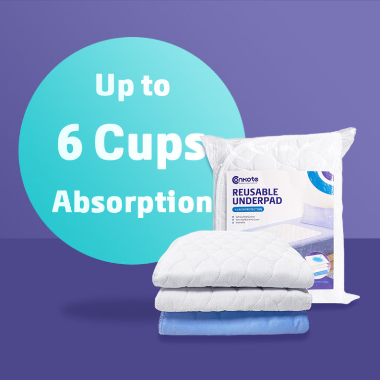 Reusable Bed Wetting Pads for Incontinence - Waterproof Underpad